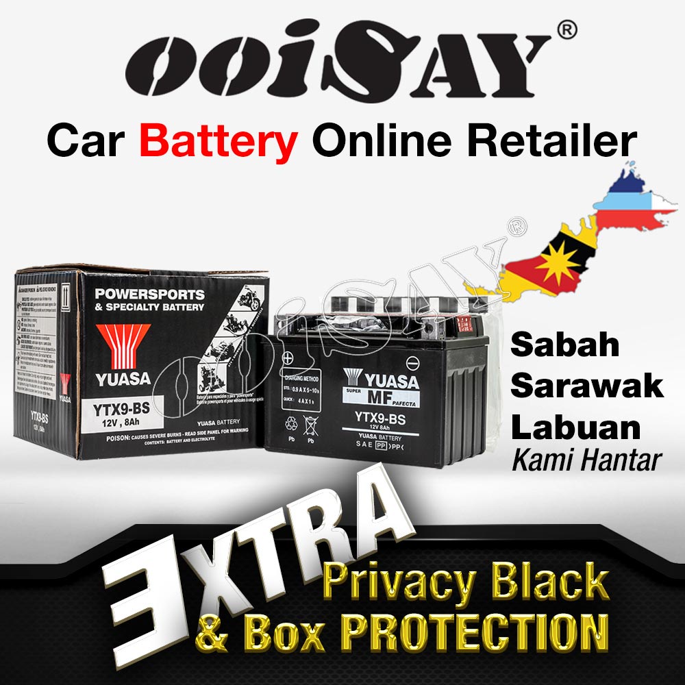 YUASA YTX9-BS (MF) - Motorcycle Battery - KTM 390 DUKE CBR 250 GSF400 ...