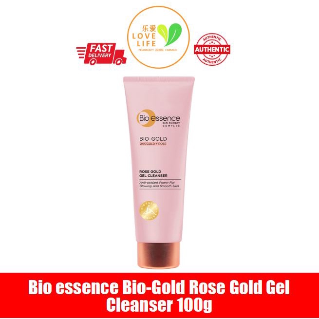 Bio essence Bio-Gold Rose Gold Gel Cleanser 2 x100g (bio-essence ...