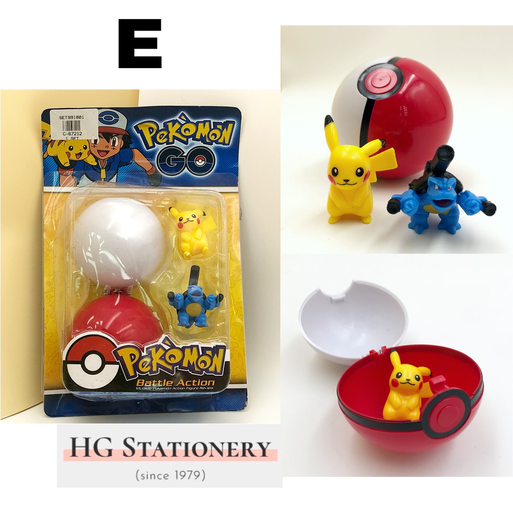 Pokemon Battle Figures & Poke Ball Toy Set | Shopee Malaysia