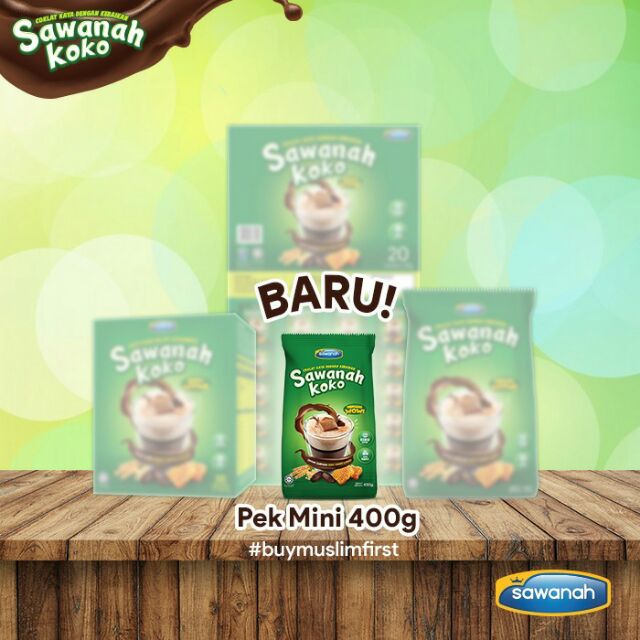 Sawanah koko 400g (madu+koko+barli+kurma+gula nano+gula perang ...