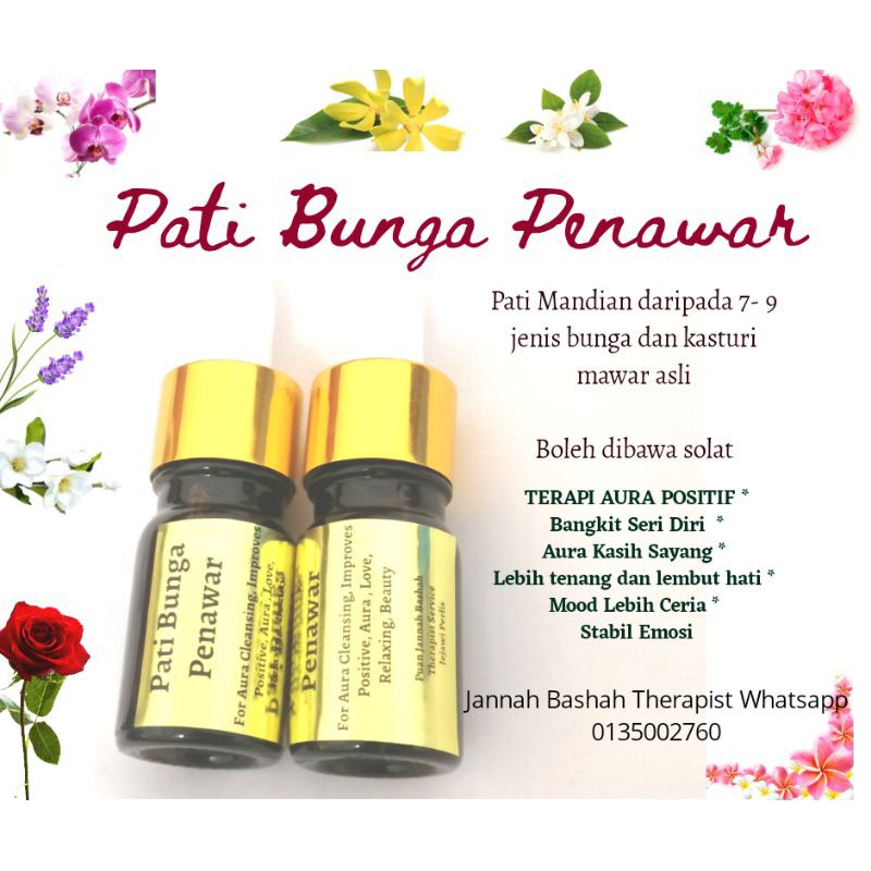 Pati Bunga Penawar ( Pati Mandian AURA, SERI, KASIH SAYANG ) Essential ...