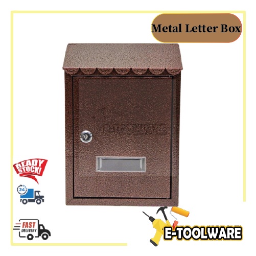 HANDEY Metal Letter Box Wall Mounted Letter Box With Newspaper Holde ...