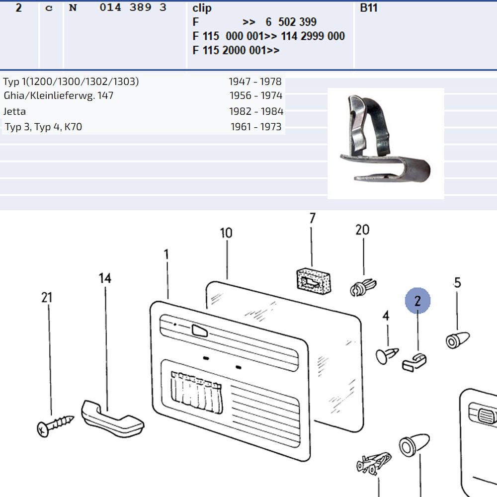 VW Door Panel Clip & Door Panel Clip Seal x 50 Pcs | Shopee Malaysia