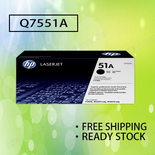 HP 51A Black Original LaserJet Toner Cartridge Q7551A | Shopee Malaysia
