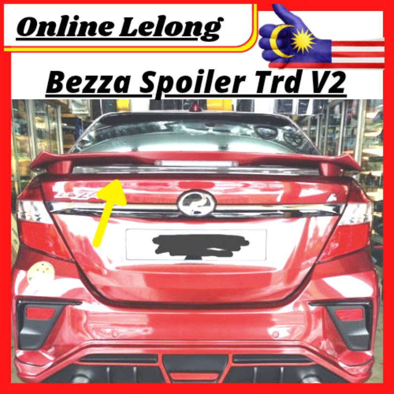 Perodua Bezza Spoiler V2 Ori Abs[Garnet Red] | Shopee Malaysia