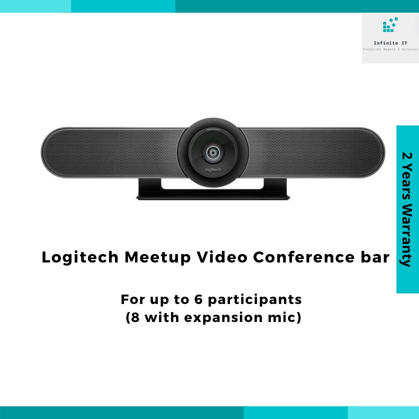 Logitech Meetup Video conference Bar and Expansion Microphone (Webcam ...