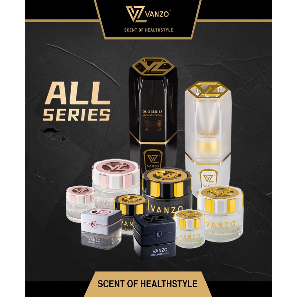 Vanzo Car Perfume Full Range Car Air Freshener Penyaman Udara Kereta ...