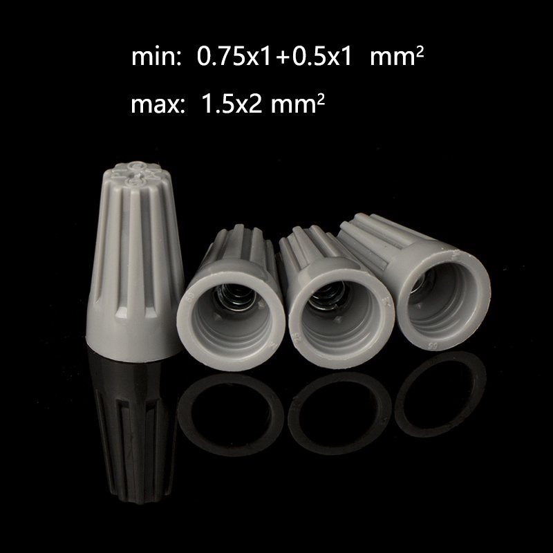 50 PCS spring screw type P1 wire connector wire connector rotary closed ...