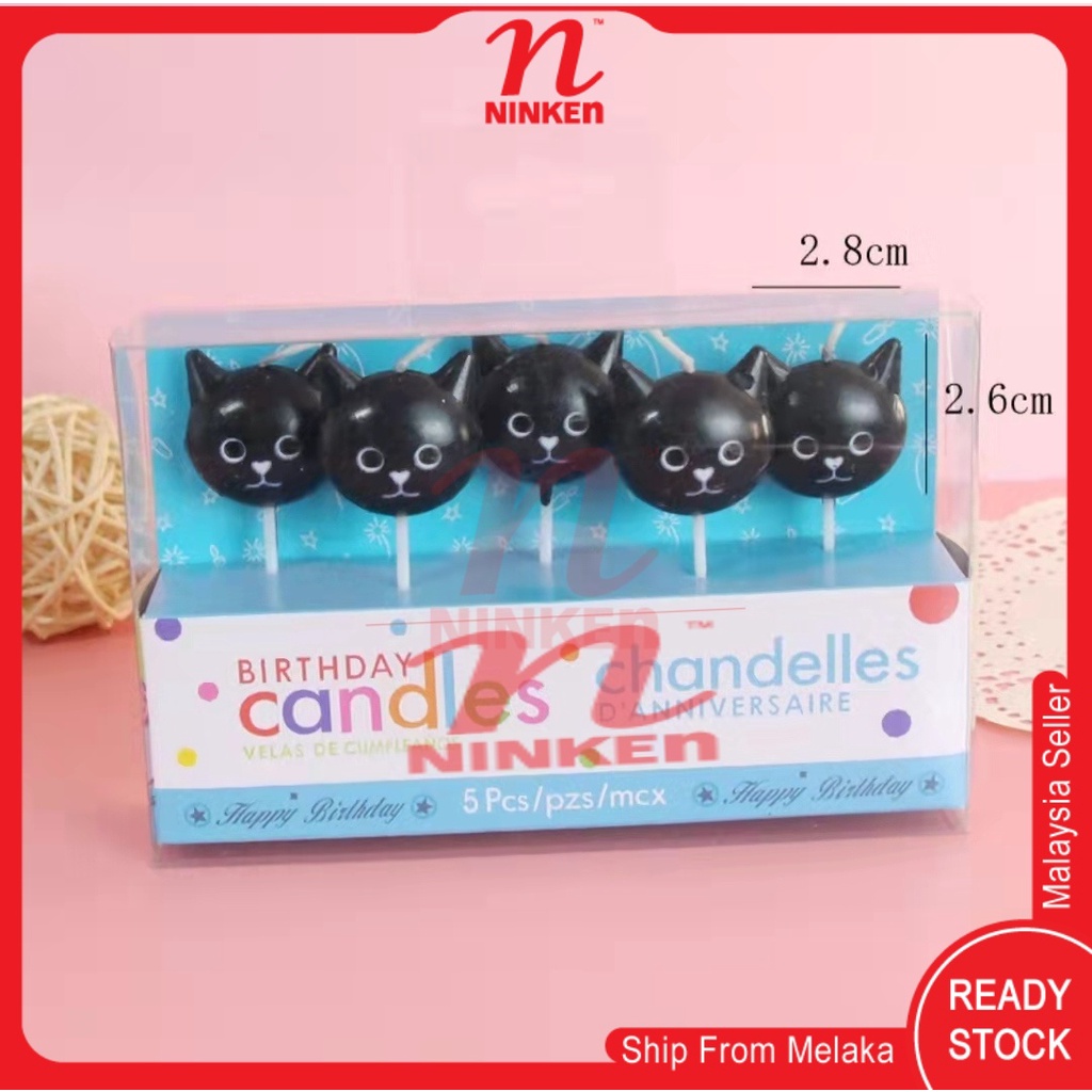 Korean Style Colorful Cartoon Candle Birthday Cake Decor Bear LILIN KEK ...