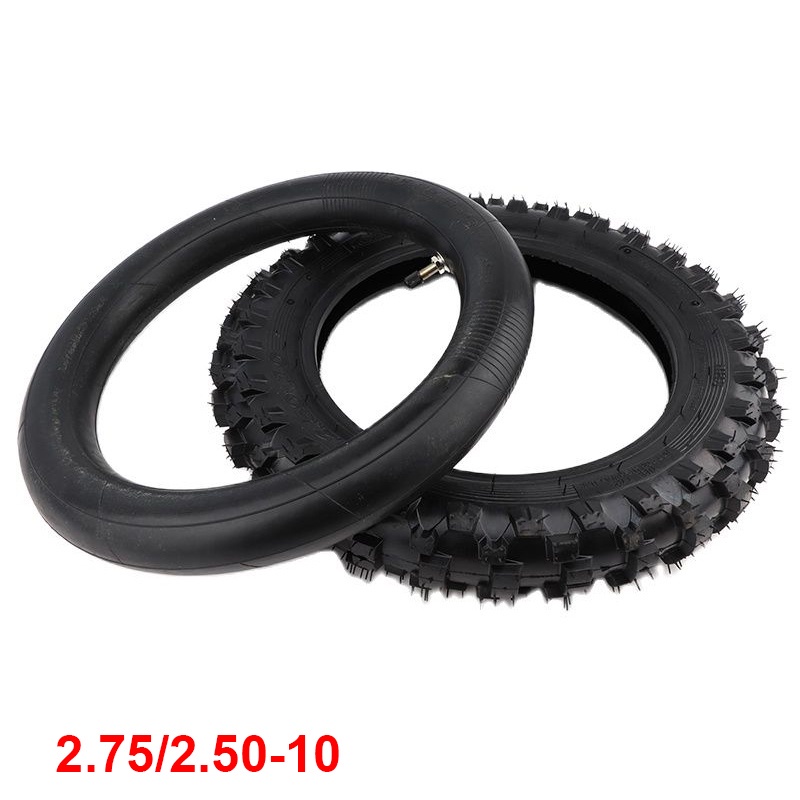 (1 set) (2.50-10)49cc Tire tyre tayar with inner tube pocket bike mini ...