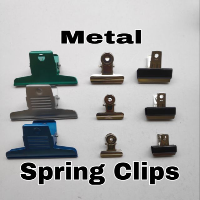 Metal Spring Clips Stainless Steel Paper Clips File Round Clip Chome ...