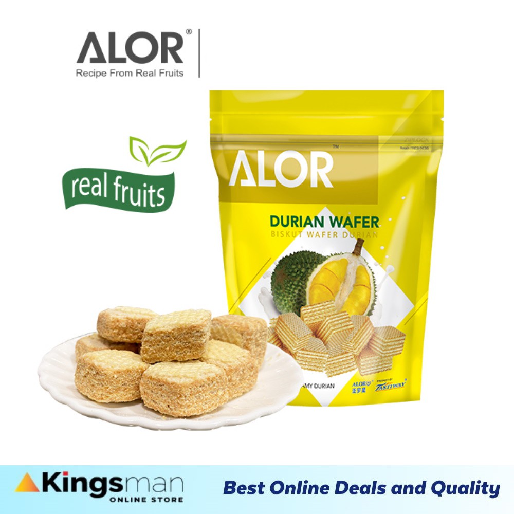 [Kingsman] Alor Durian Wafer Cubes Tropical Fruit Flavour Healthy Snack ...