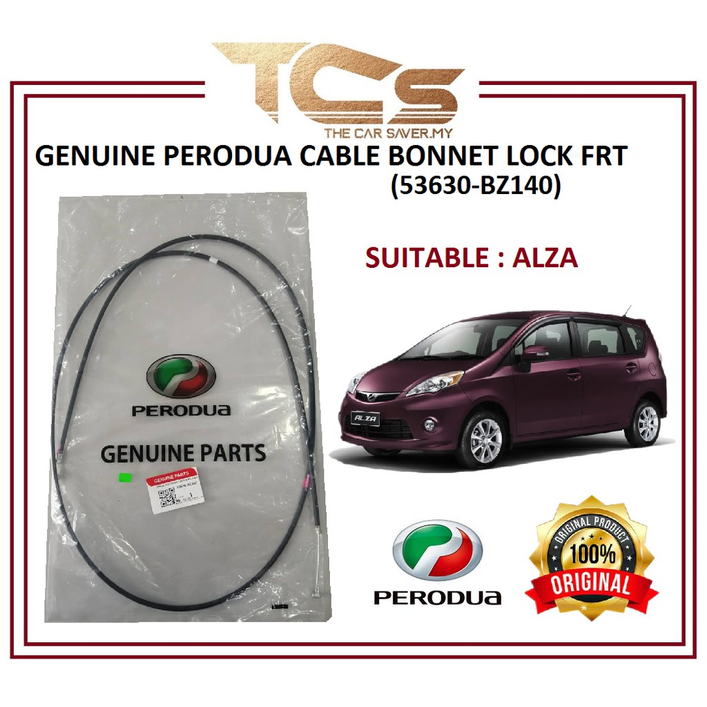 ALZA CABLE BONNET LOCK FRONT GENUINE PERODUA-(53630-BZ140) | Shopee ...