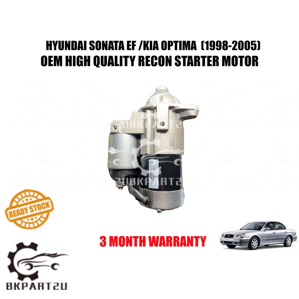 HYUNDAI SONATA EF KIA OPTIMA (1998-2005) STARTER MOTOR 8T OEM RECON ...