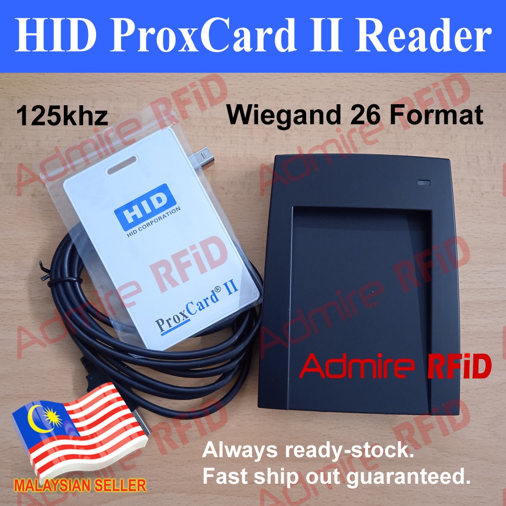HID desktop Reader for HID ProxCard II outputs Wiegand 26 Format like ...