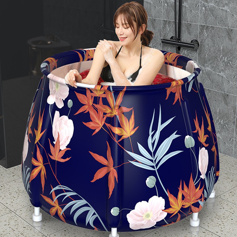 Foldable PVC Bathtub Multi-Layer Health Bubble Bath Tub Fold Bath ...