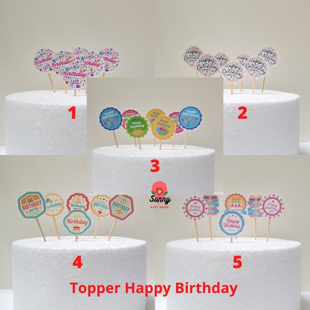 Happy Birthday Cake Topper/Cartoon Topper/Happy Birthday Topper ...