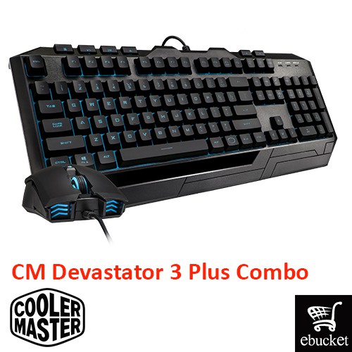 COOLER MASTER CM Devastator 3 Plus Mem-chanical Gaming Keyboard & Mouse ...