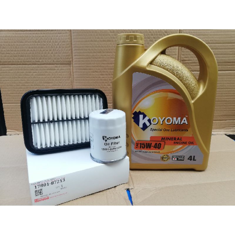 DAIHATSU PERODUA MIRA KANCIL L2 TURBO AIR FILTER + OIL FILTER + KOYOMA ...