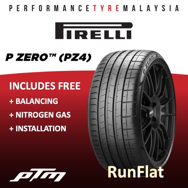 Pirelli P Zero & P Zero (PZ4) 18 19 20 INCH Run Flat RFT Tyre (FREE INSTALLATION/DELIVERY) Tayar ...