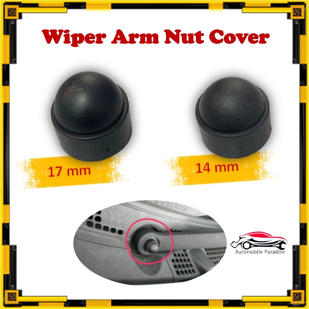 Wiper Arm Nut Cover - ABS Plastic Replacement Spare Part / Penutup ...