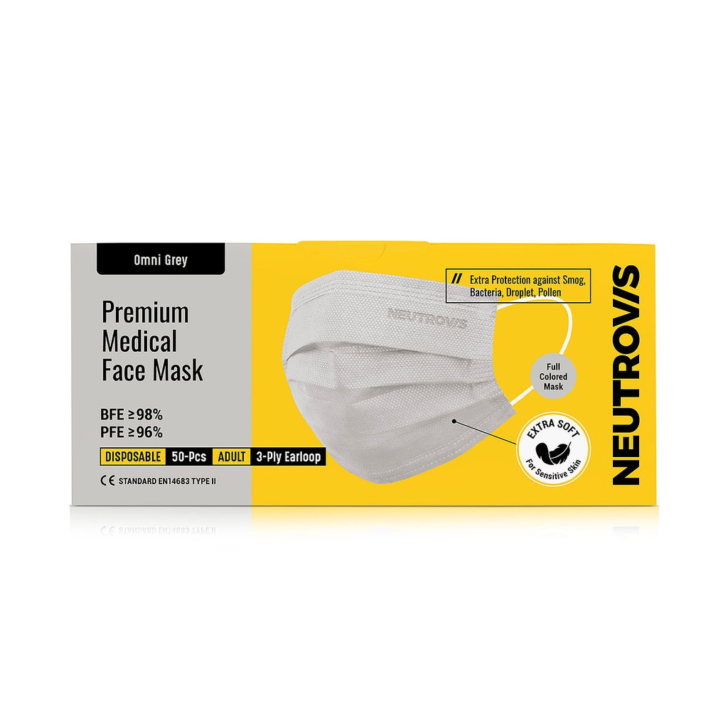 100% Original Neutrovis Premium Medical Face Mask 3-Ply [Ready Stock ...