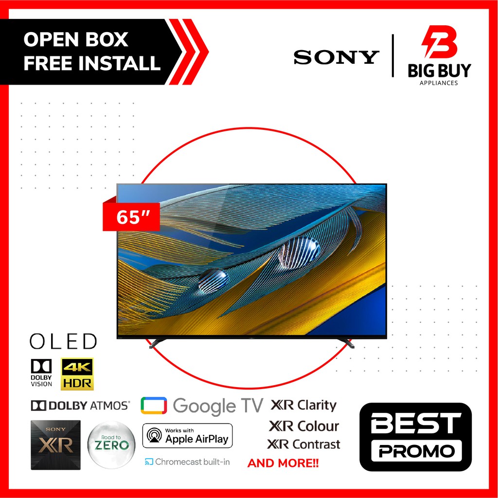 SONY 65" XR-65A80J | BRAVIA XR | OLED | 4K Ultra HD | High Dynamic ...