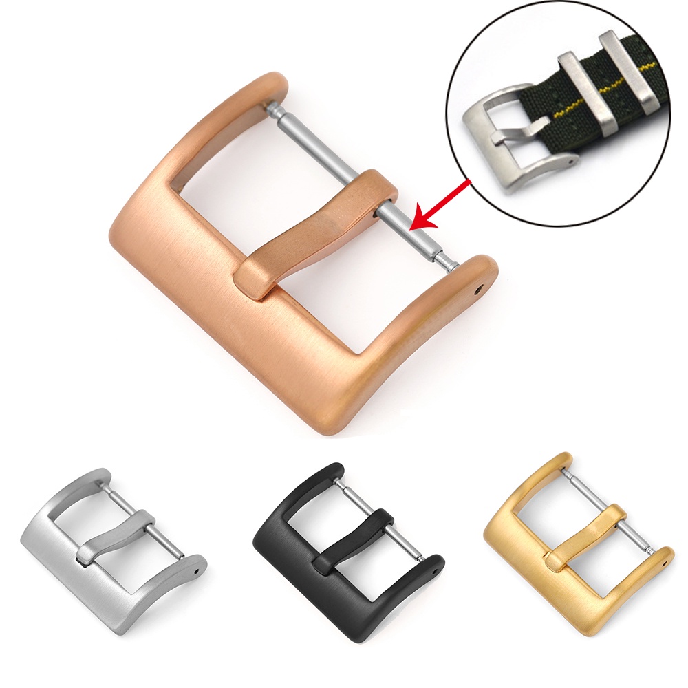 16mm 18mm 20mm 22mm Solid Matte Watch Buckle Stainless Steel Watch ...