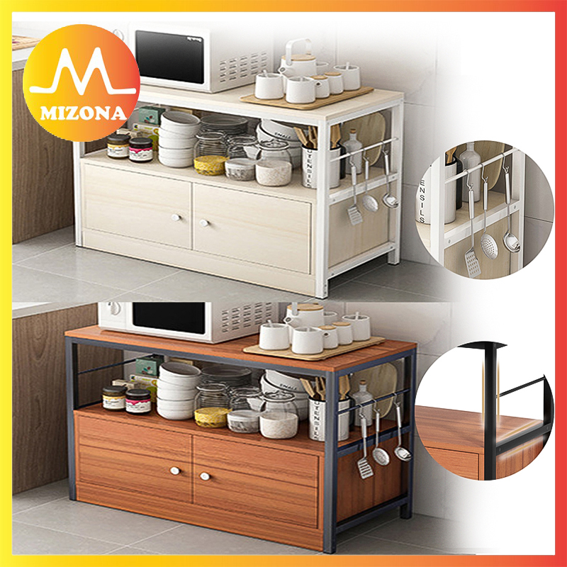 MIZONA Multilayer Simple Table Microwave Oven Storage Rack Kitchen ...