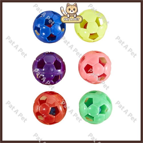 Mainan Kucing Bola Kucing Cat Colorful Fun Bell Ball Interactive Toy ...