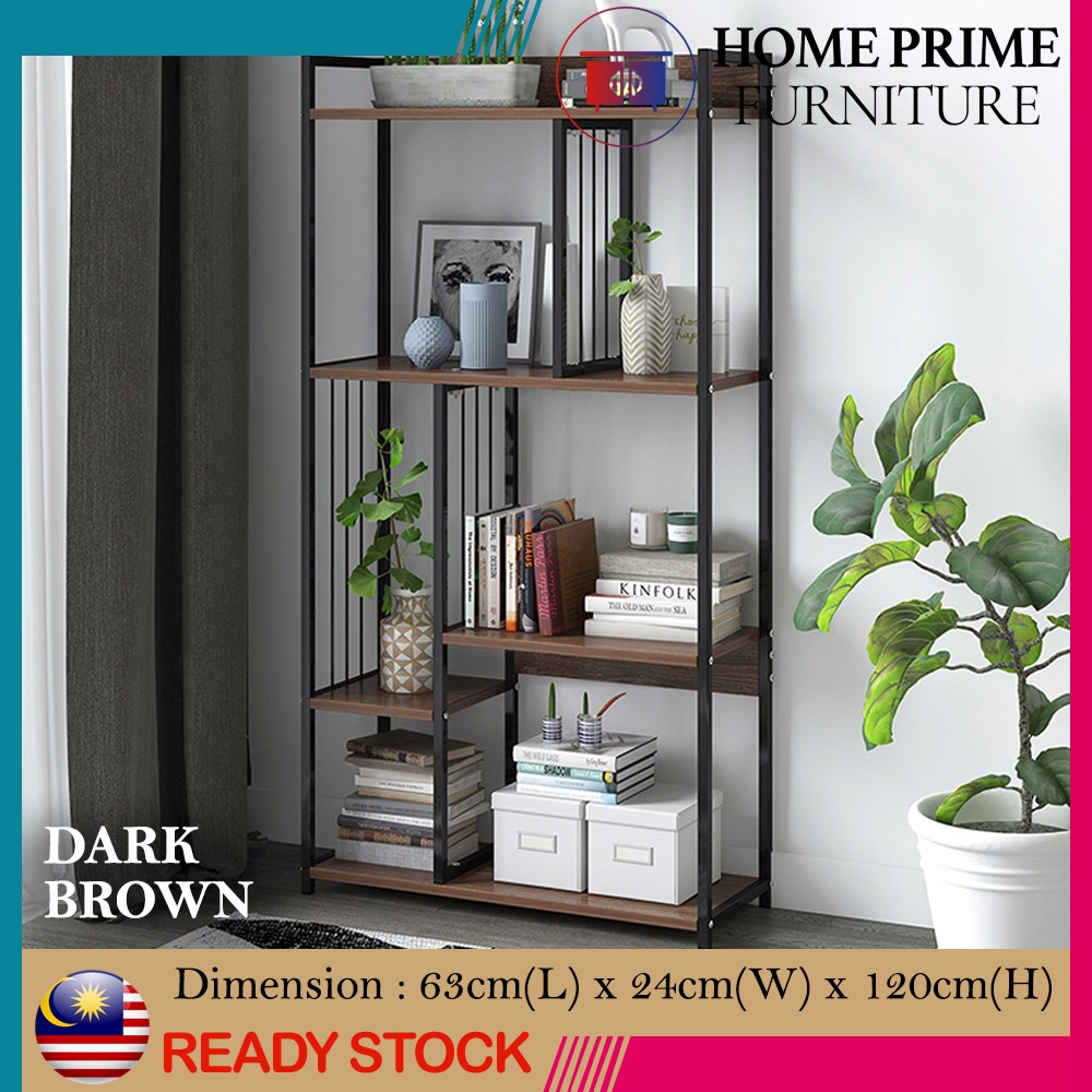 HOME PRIME D4418 Rak Hiasan Gaya Nordic Rak Buku Perabot Ruang Tamu Rak ...
