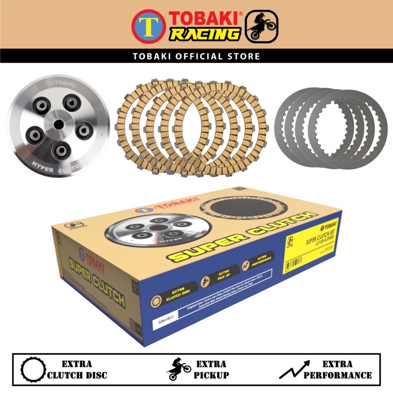 Tobaki Yamaha LC135 4S 4 Speed Auto / Y15ZR Y15 Racing Super Clutch Set Hyper Clutch Clutch Disc ...