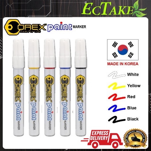 [ECTAKE] OREX PAINT MARKER (MADE IN KOREA) QuickDry Paint Marker ...