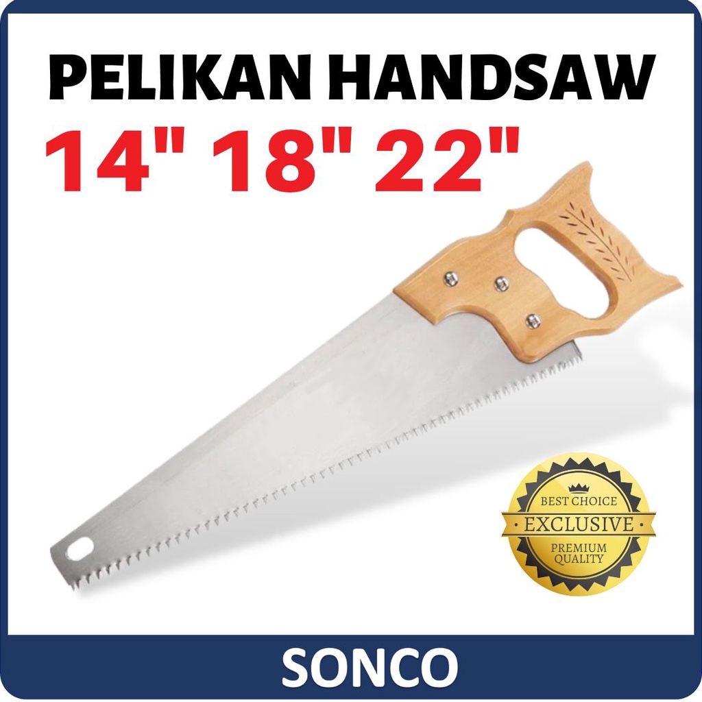 14" 18" 22" PELIKAN Mini Hand Saw Wood Cutter Handle Woodworking ...