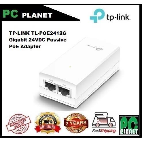 TP-LINK TL-POE2412G Gigabit 24VDC Passive PoE Adapter | Shopee Malaysia