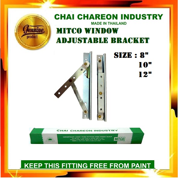 8" 10" 12" Mitco Window Adjustable Bracket (2 Pcs) | Shopee Malaysia