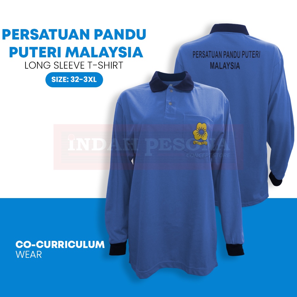 KADET PANDU PUTERI T-SHIRT LENGAN PANJANG /LONG SLEEVES PANDU PUTERI T ...