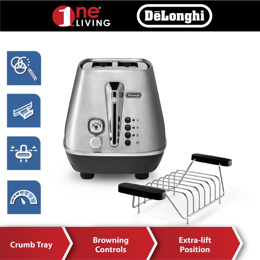 Delonghi Distinta X Toaster CTI2103 (CTI2103.M) - Metal | Shopee Malaysia