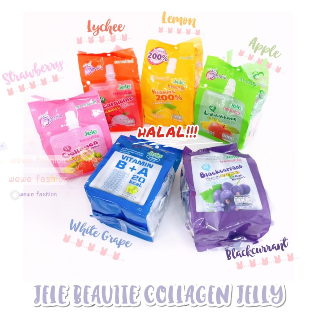 READY STOCK!!!Thailand Jele Beautie Collagen Vitamin Jelley Drink ...
