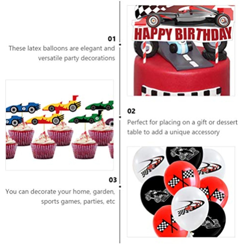[READY STOCK] Car Racing Race Formula 1 Theme Birthday Decoration Party ...