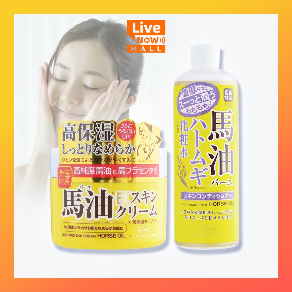 Loshi Moist Aid EX Skin Cream BA 100g / Skin Conditioner BH 500ml ...