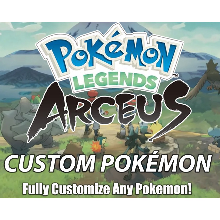 NS Switch Pokemon Legend Arceus Custom Pokemon with 6V Full Ev Shiny Alpha Legendary | Shopee ...