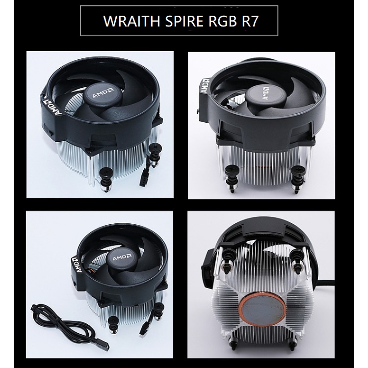 Cpu Cooler Fan AMD Heatsink Fan AMD Wraith Stealth Wraith Prism RGB CPU ...