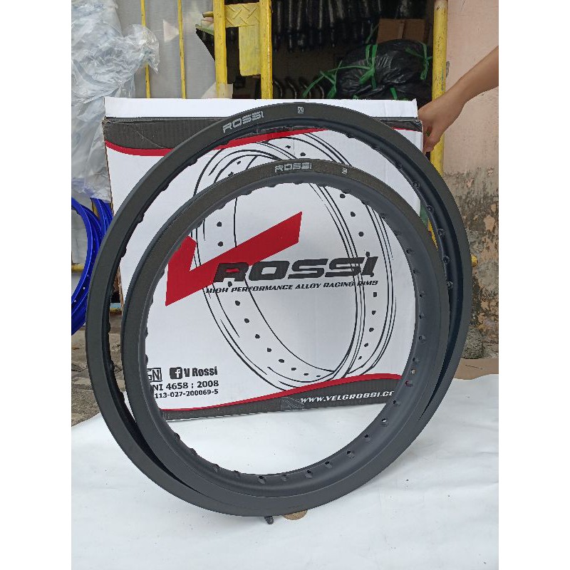 Rossi Ring Rims 16 19 and 18 21 - 17 19 Hole 36 and 28 Pair of Spoke ...