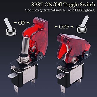 SPST Toggle Rocker Switch 12v 20A LED Light On Off Switch Spotlight ...