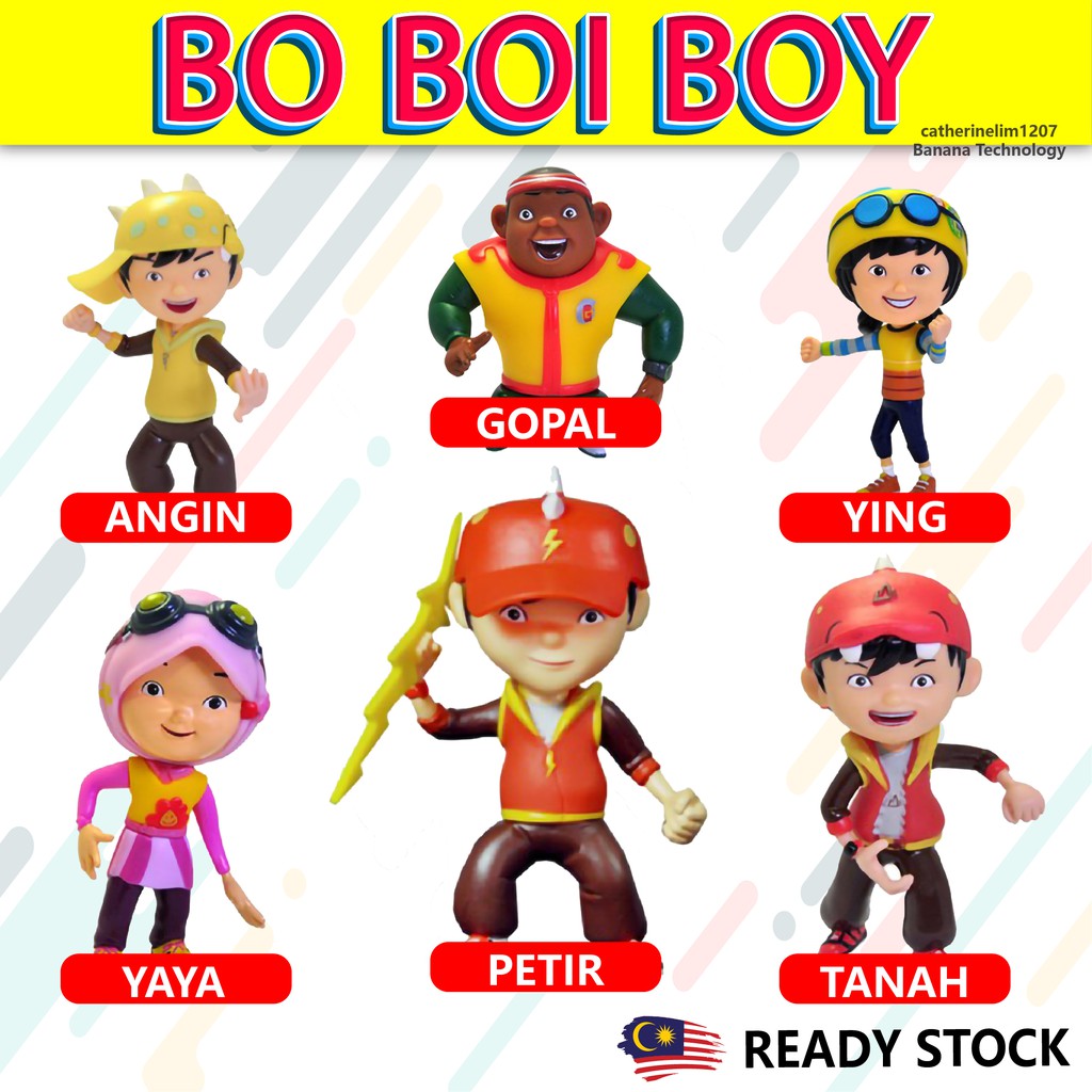 Boboiboy BBB Figure Toys Real Murah Mainan Watak Figurines Ready Stock ...