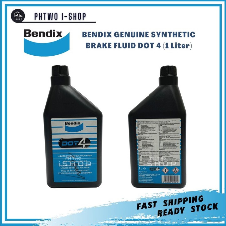 BENDIX GENUINE SYNTHETIC BRAKE FLUID DOT 4 (1 Liter) | Shopee Malaysia