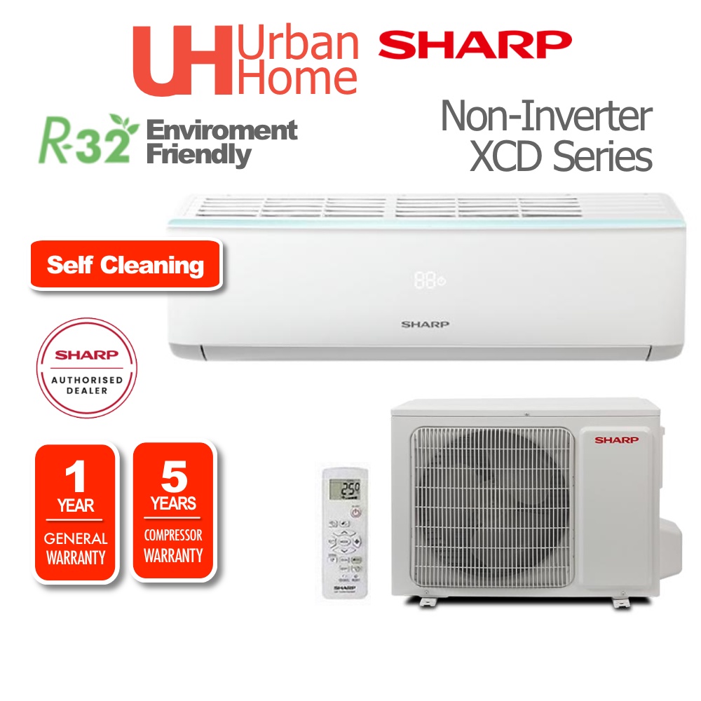 [INSTALLATION] Sharp AirCond 1.0HP/1.5HP R32 Non Inverter Air Conditioner AHA9XCD/AHA12XCD ...