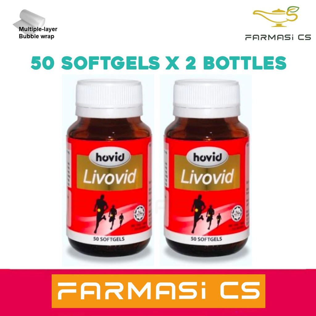 HOVID Livovid 50 Softgels x 2 Bottles (TWIN) EXP:11/2025 [ Lecithin ...