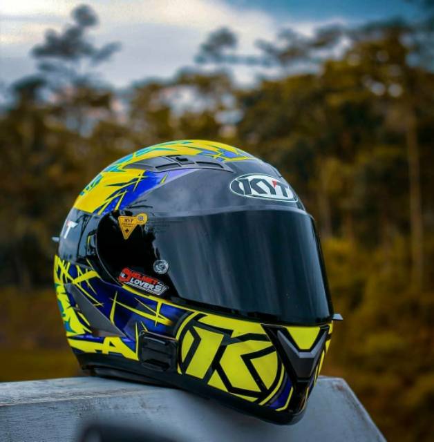 Kyt falcon spike yellow fluo handsome helmet | Shopee Malaysia